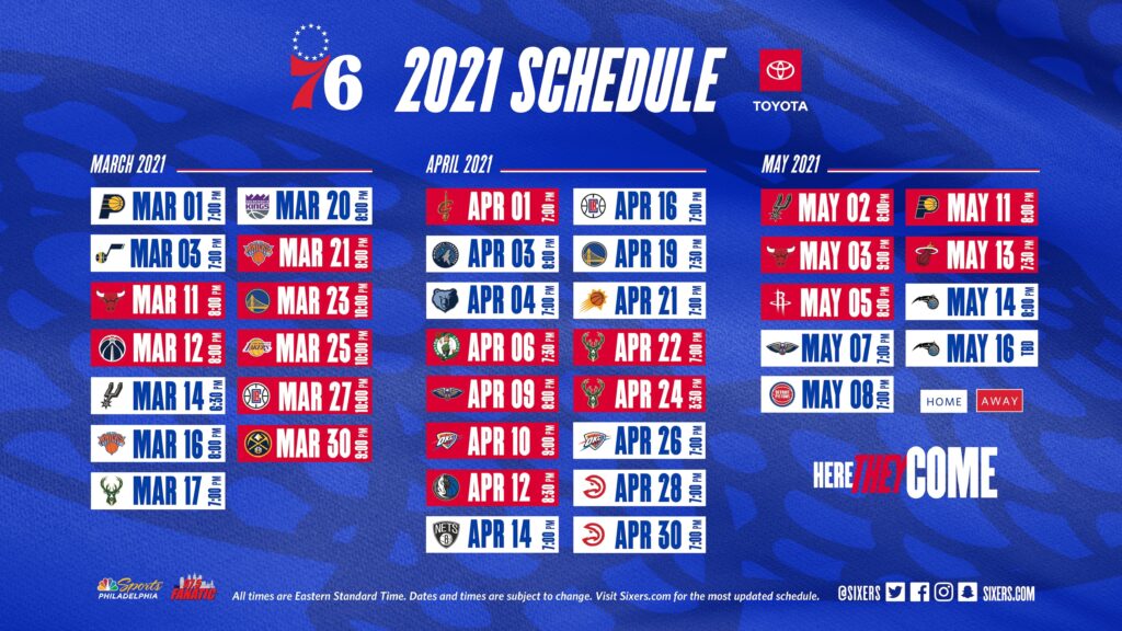 2025-26 Philadelphia 76ers Schedule & Team-by-Team Breakdown | Ultimate ...